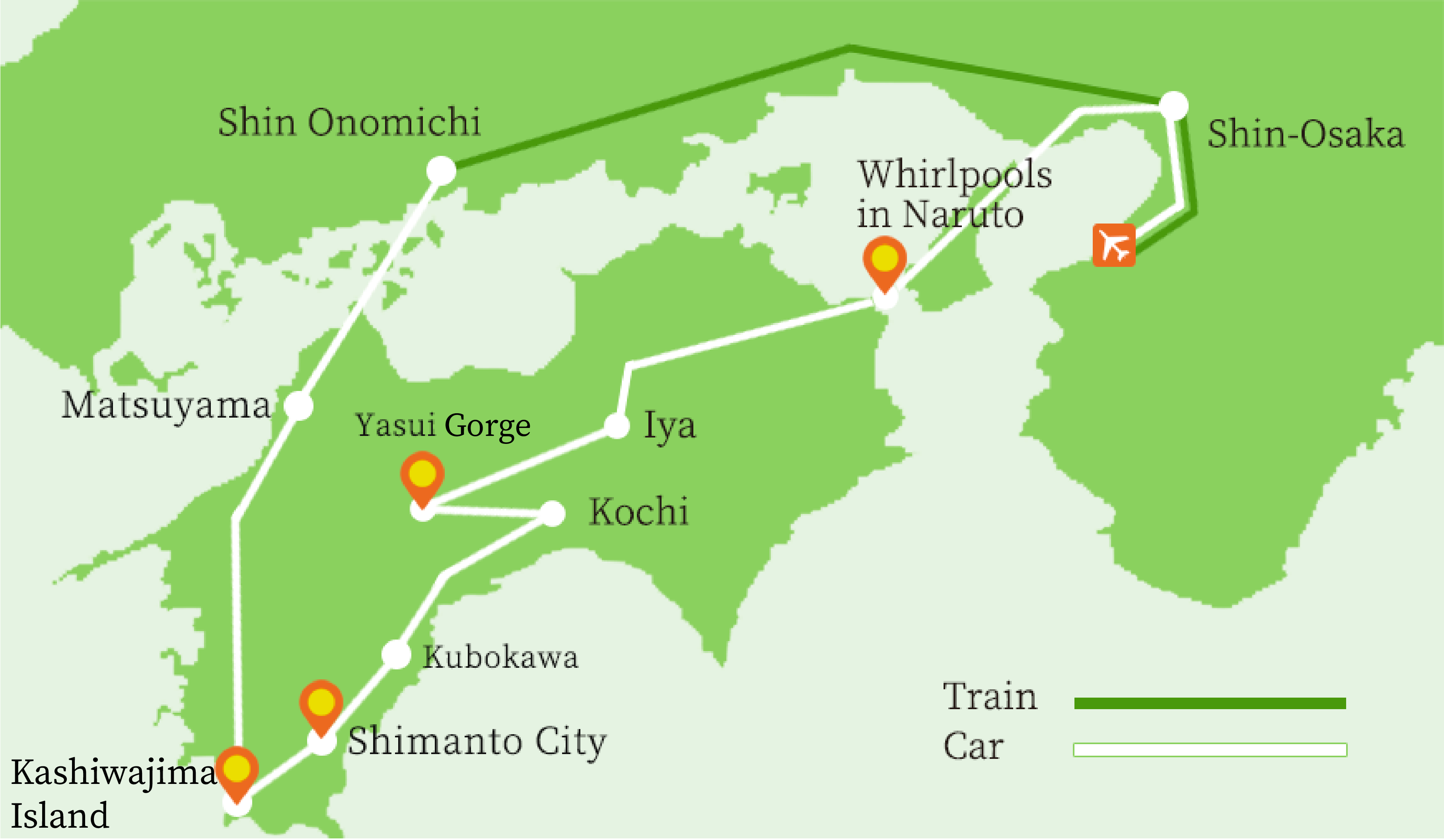 Driver's Expedition Route|OSAKA TO KOCHI;The road to Japan's Best Kept ...