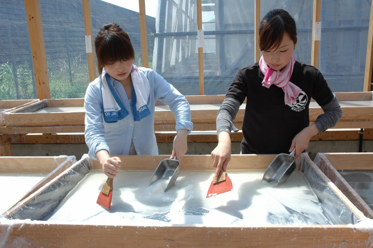 Tano Town Complete Sun Dried Salt Making Experiencing Facility ...